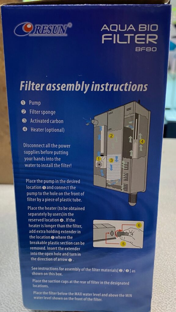 Filtro Biologico interno BF80 – Acquario Fossolo